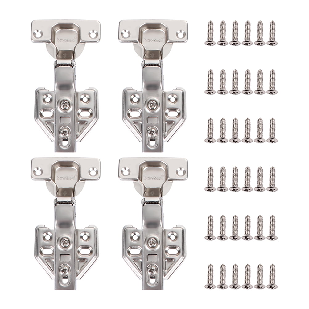 4pcs Stainless Steel Cabinet Hinge Kitchen Cabinet Hinges Hydraulic ...