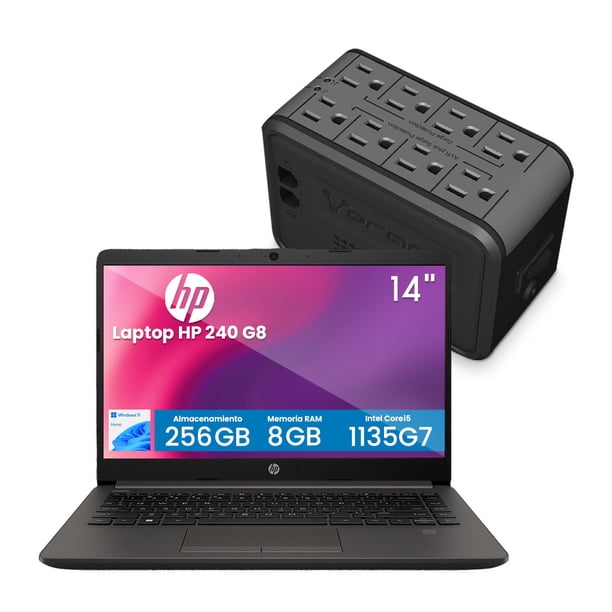 Combo Laptop HP 240 G8: Procesador Intel Core i5 1135G7, RAM 8GB, SSD ...