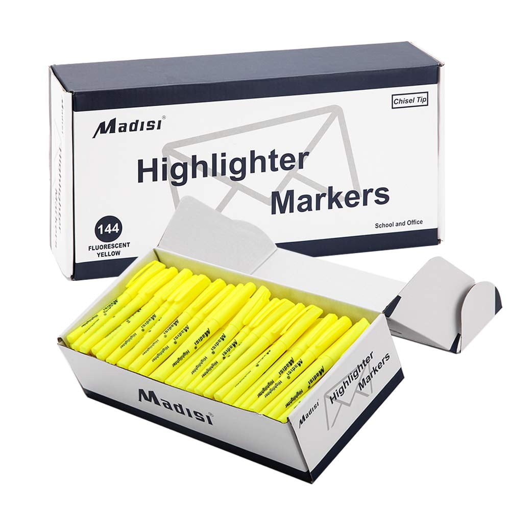Click here for Madisi Highlighters Chisel Tip Fluorescent Yellow... prices