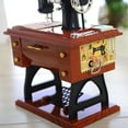 CozyQx Home Essentials Vintage Music Box Mini Sewing Machine Style ...