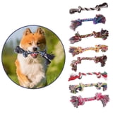 Small Dog Rope Chew Toys Kit Tough Strong Knot Pet Teething Toy. Puppy ...