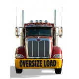 Red Truck Banner Wall Mural Decal by Wallmonkeys Vinyl Peel and Stick ...