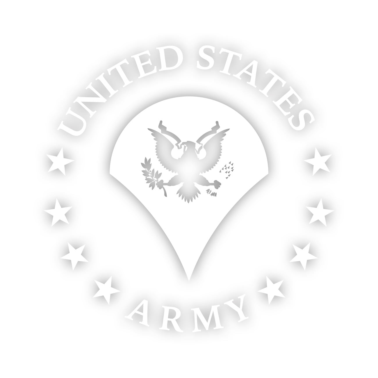 E-4 Specialist US Army Rank Sticker Decal Die Cut - Self Adhesive Vinyl ...