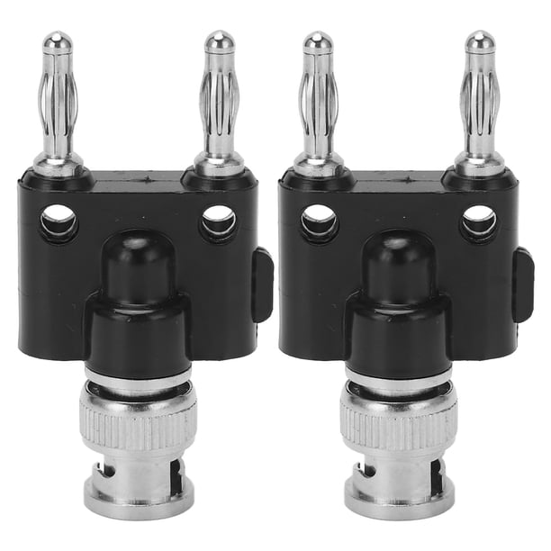 Banana Male Plug,2Pcs 2 Way Banana Dual Banana Plug Way Banana Plug Top ...