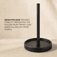 Black Countertop Paper Towel Holder, Modern Minimalist Bell End Design ...