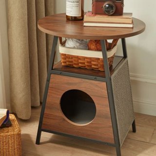 CHGBMOK Winter Cat Houses for Indoors Cute Strawberry Yurt Padded Fold ...