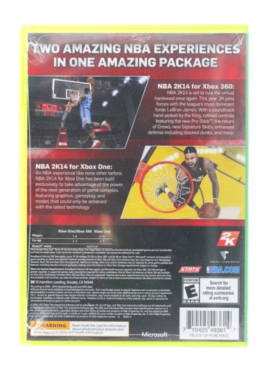 Nba 2k14 Back Cover