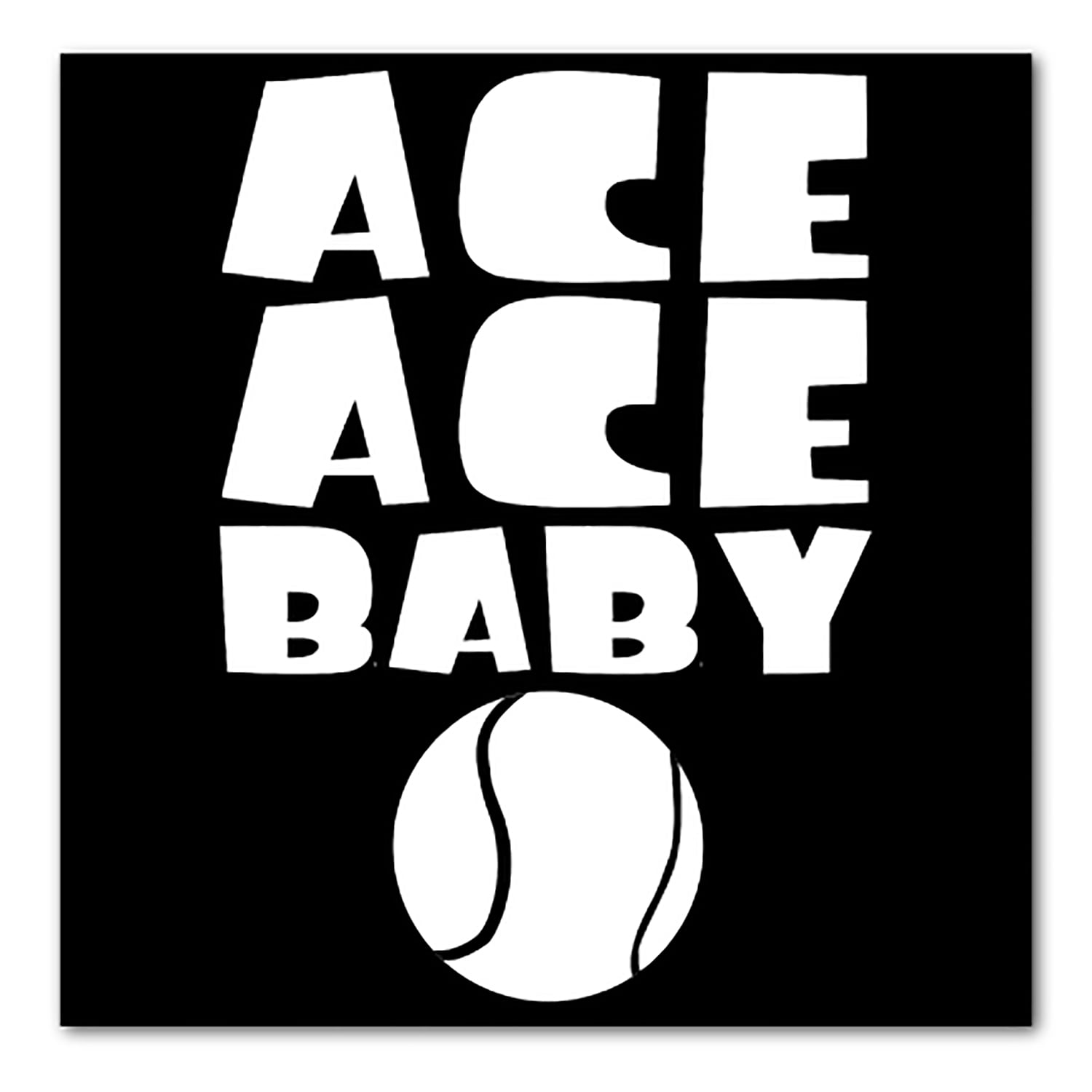 DistinctInk Custom Bumper Sticker - 10" x 10" Decorative Decal - Black ...