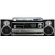 Trexonic 3-Speed Turntable With CD Player, CD Recorder, Cassette Player, Wired Shelf Speakers ...