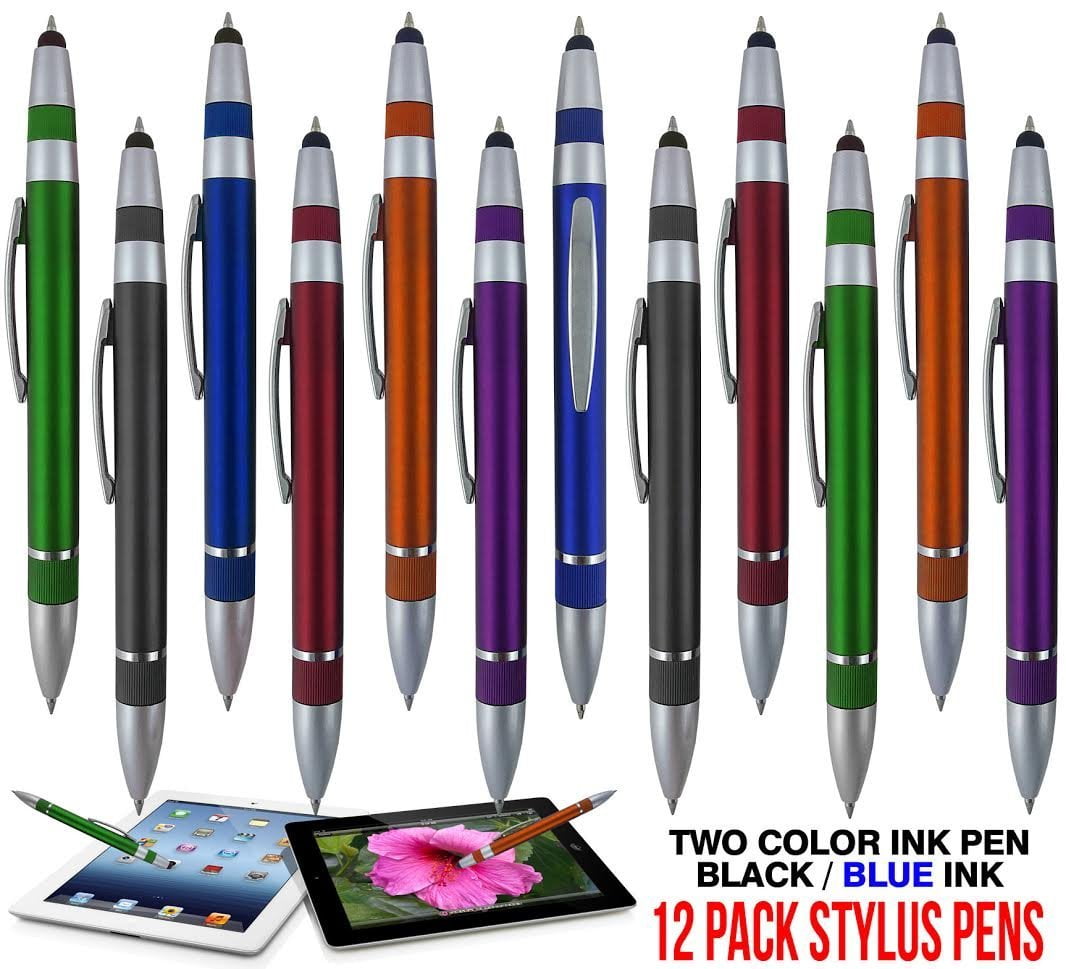SyPen Multi-Color 2 Ink Ballpoint Pens and Stylus for Universal ...