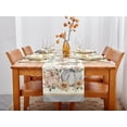 Blue Pumpkin Bordered Thanksgiving Tabletop, Stonewashed Fall Pumpkin ...