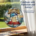250th Anniversary U.S. Suncatcher, Crystal Glass Patriotic Bell ...