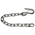 FULTON SAFETY CHAIN, GRADE 30, 1/4" X 24" w/ 7/16" WIRE SAFETY LATCH ...
