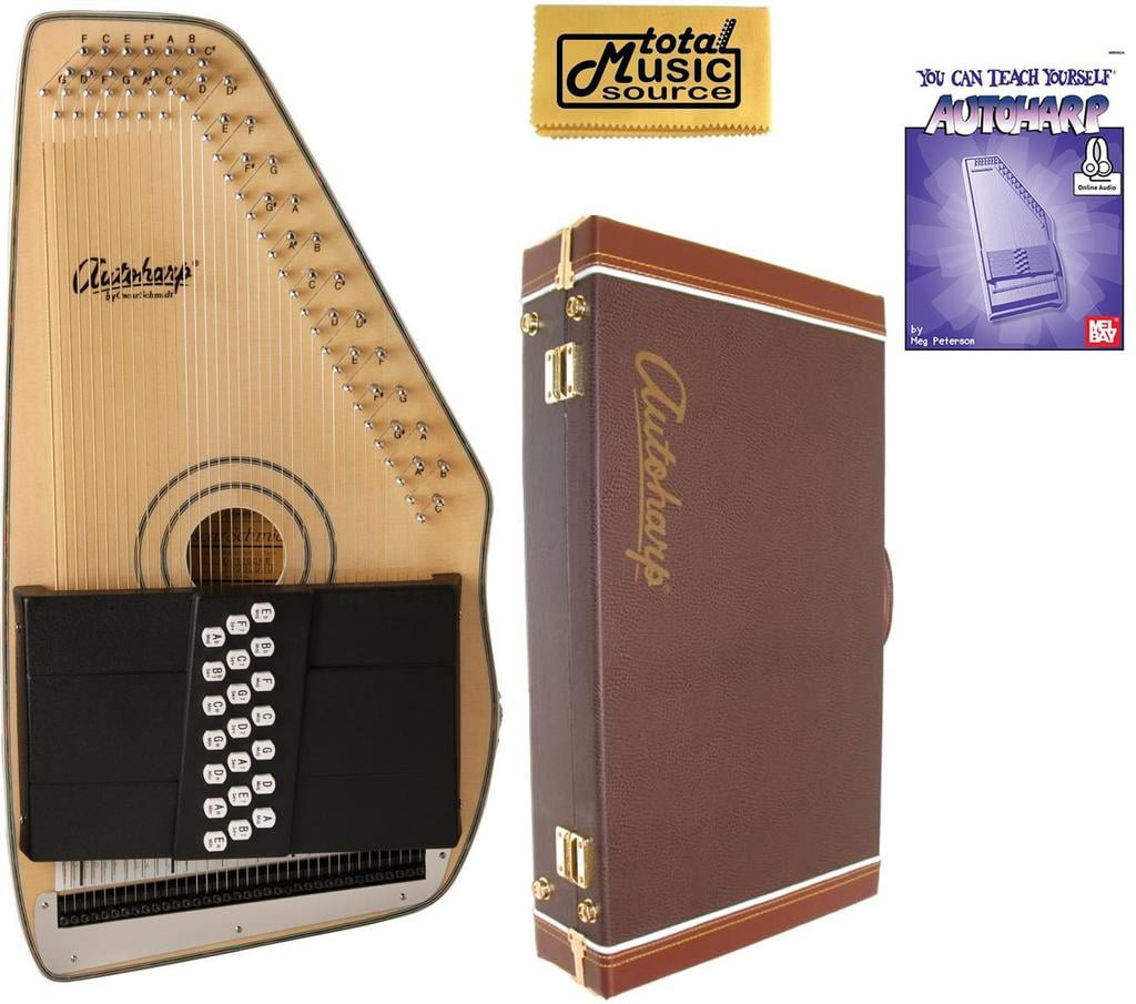 Oscar Schmidt 21 Chord Electric Autoharp, Solid Spruce, Natural Wood ...