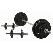 CAP Barbell 300-lb Cast Iron Olympic Weight Set (Includes 7' Bar ...
