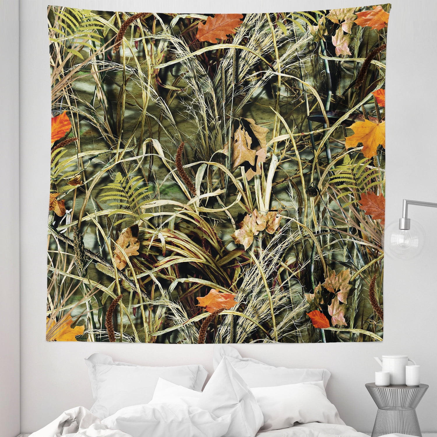 Botanical Tapestry, Close up Autumn Themed Nature View Photo with Sere ...