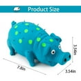 Kiddopark Dog Squeeze Toy, Blue Latex Squeaky Pig, Grunting Chew Toy ...