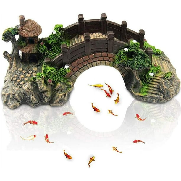 Aquarium Ornaments Resin Bridge Decorations - Fish Tank Supplies ...
