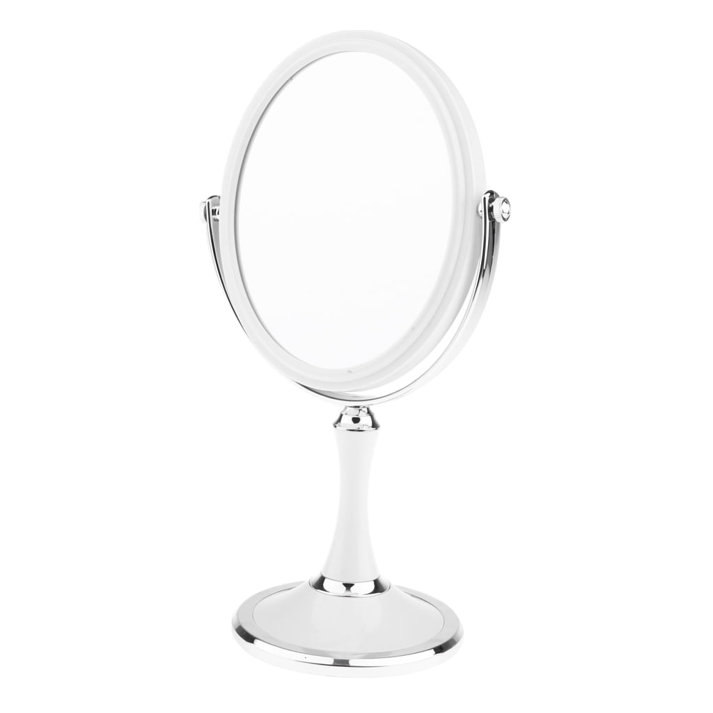 360 degree Swivel Vanity Mirror Regular/3X Magnifying Countertop Mirror ...
