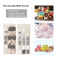 Closet Hanging Organizer Beige Dual Sided Oxford Cloth Storage for Bra ...