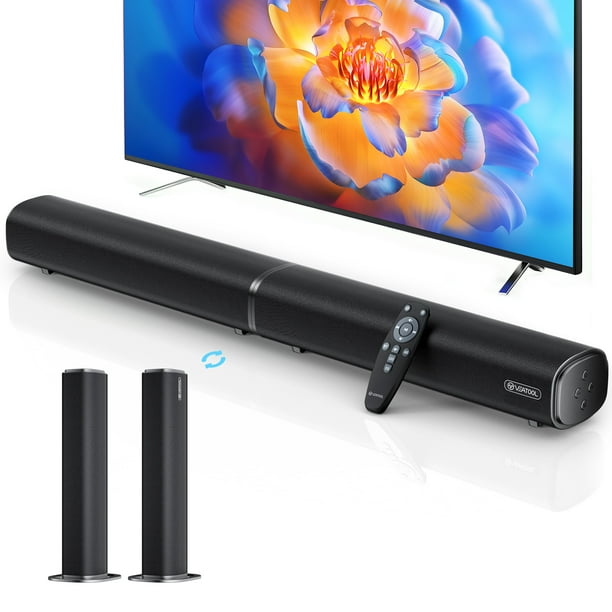 VEAT00L 2.2ch Sound Bar, 100W Bluetooth 5.0 Sound Bars for Smart TV, 3D Surround Sound System ...