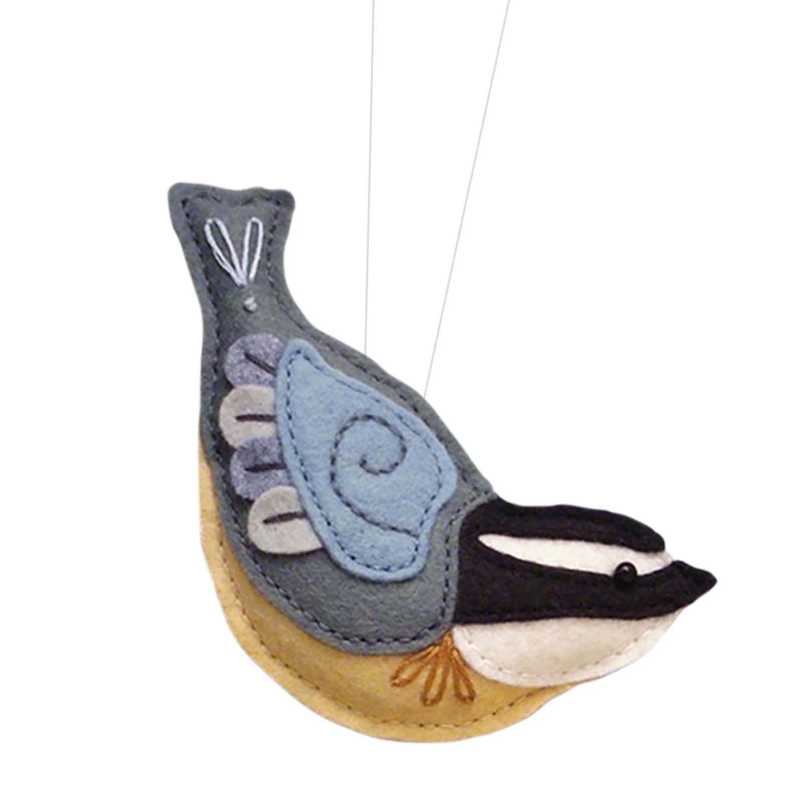 Wovilon Felt Bird Ornaments Xmas Ornaments For Christmas Tree Hanging ...