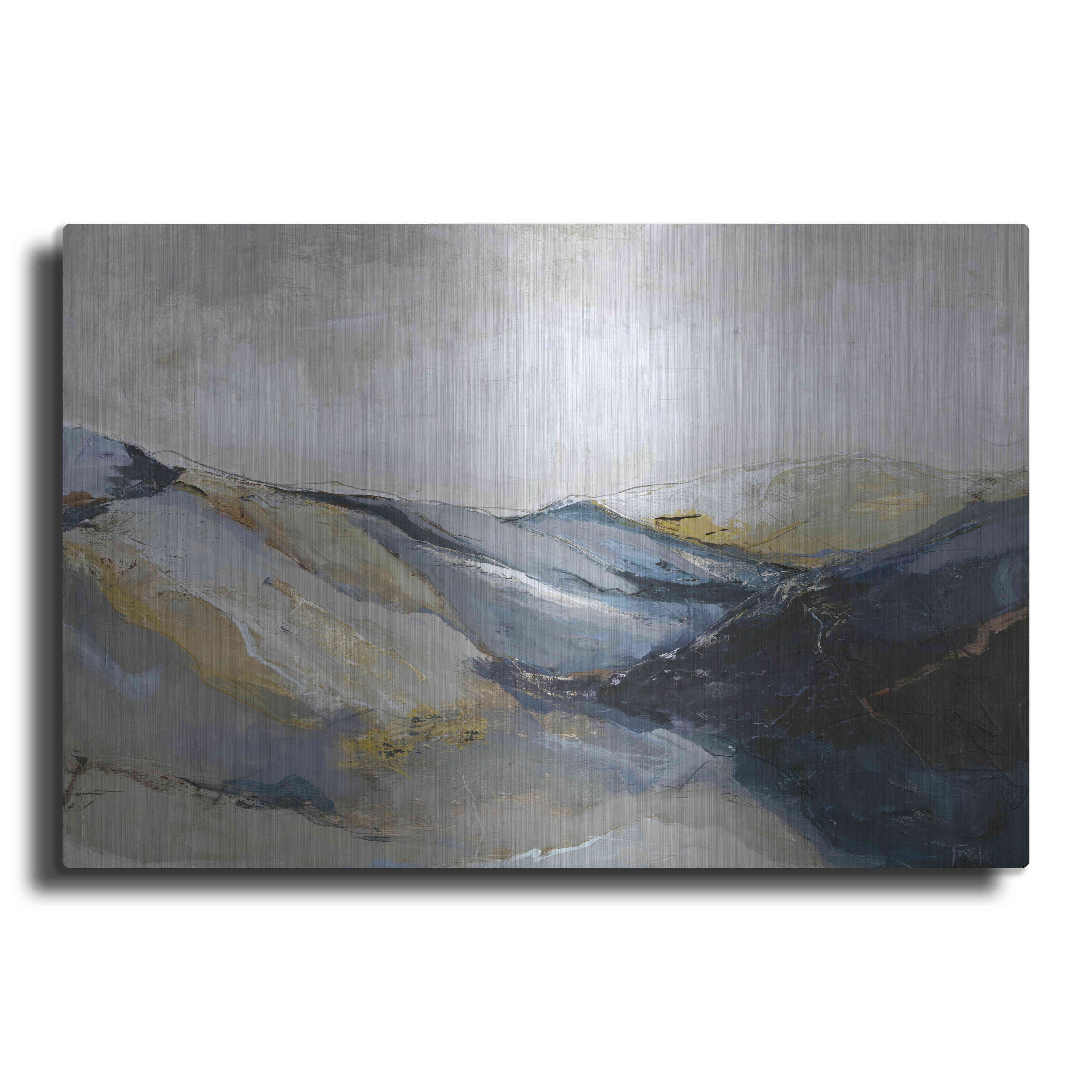 Luxe Metal Art 'Out Line 3' by Design Fabrikken, Metal Wall Art, 24"x16 ...