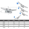 Aluminum Alloy Construction Boat Mooring Cleat With Quick Installation ...