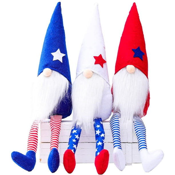 Ensemble de 3 Fait Main Scandinave Tomte Nordique Nisse Sockerbit Elfe ...