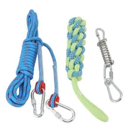 Spring Pole Dog Rope Toy, Interactive Dog Bungee Rope Rust Protection ...