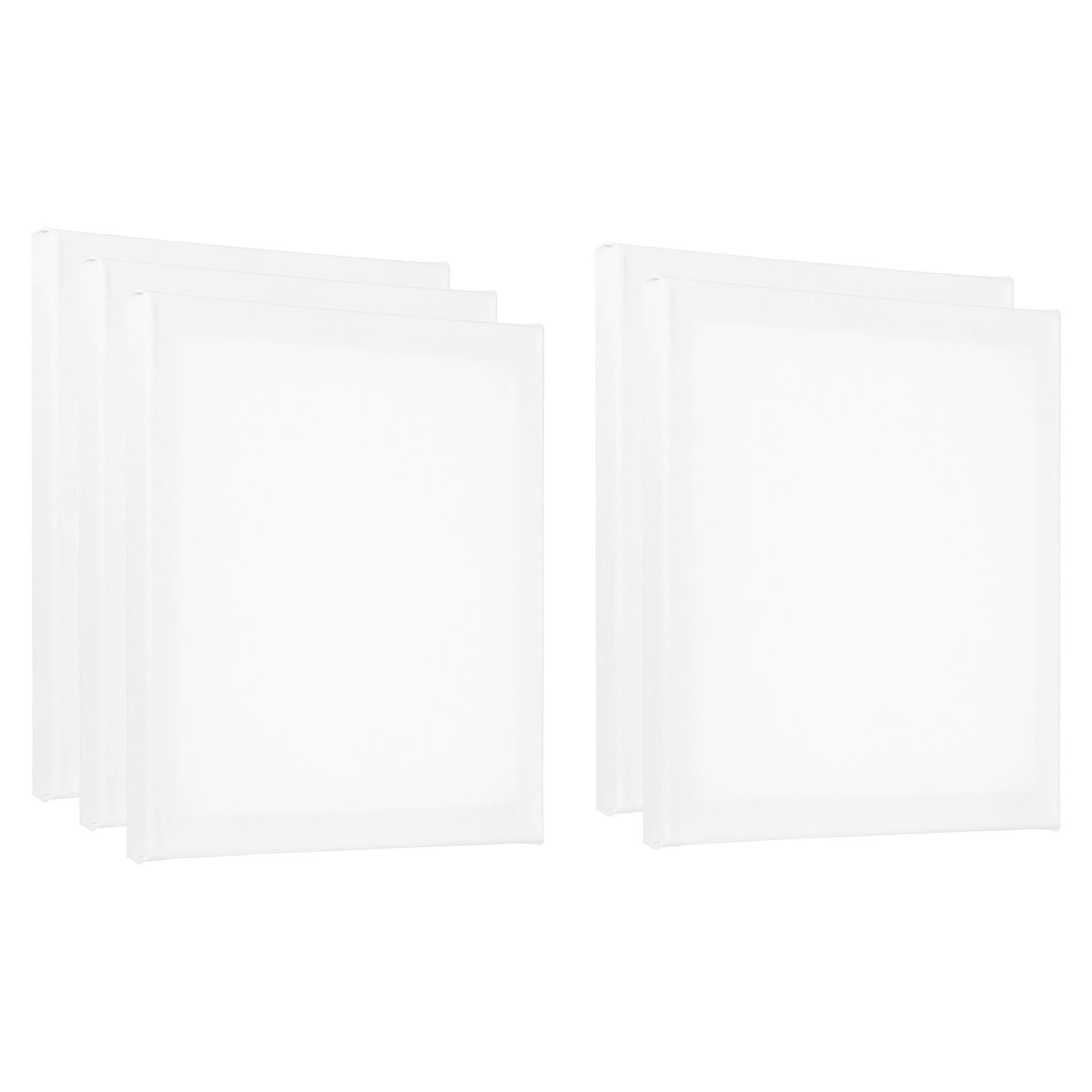 Uxcell Painting Canvas Panels, 5 Pack 10x10 Inch Rectangle Wood Frame ...