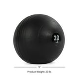 Titan Fitness 20 LB Rubber Slam Ball, Dead Weight Ball Absorbs Impact ...