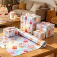 43cm x 10m Watercolor Series Gift Wrapping Paper, Wenini Thick 80gsm ...