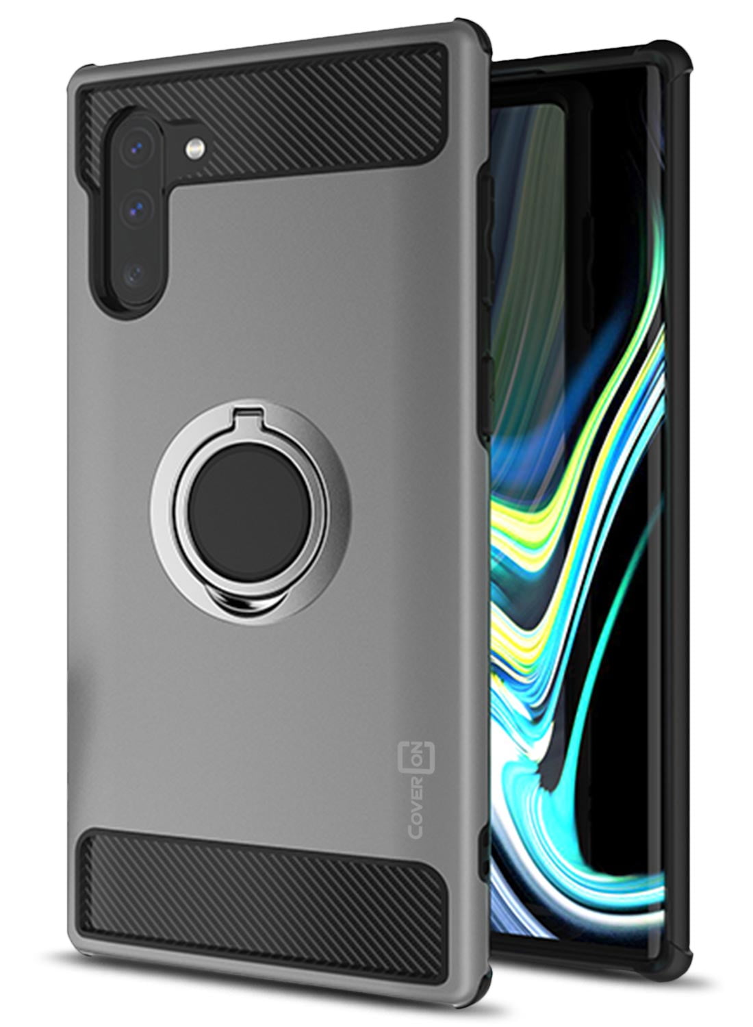 CoverON Samsung Galaxy Note 10 Case with Ring Holder, RingCase Series ...