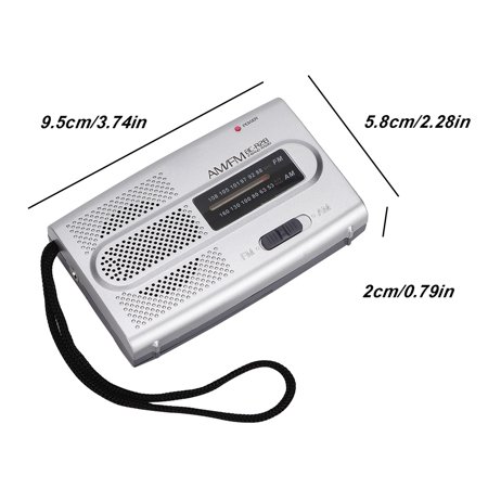 Ccdes Portable Multi-Functional Mini Pocket AM/FM Radio Speaker ...