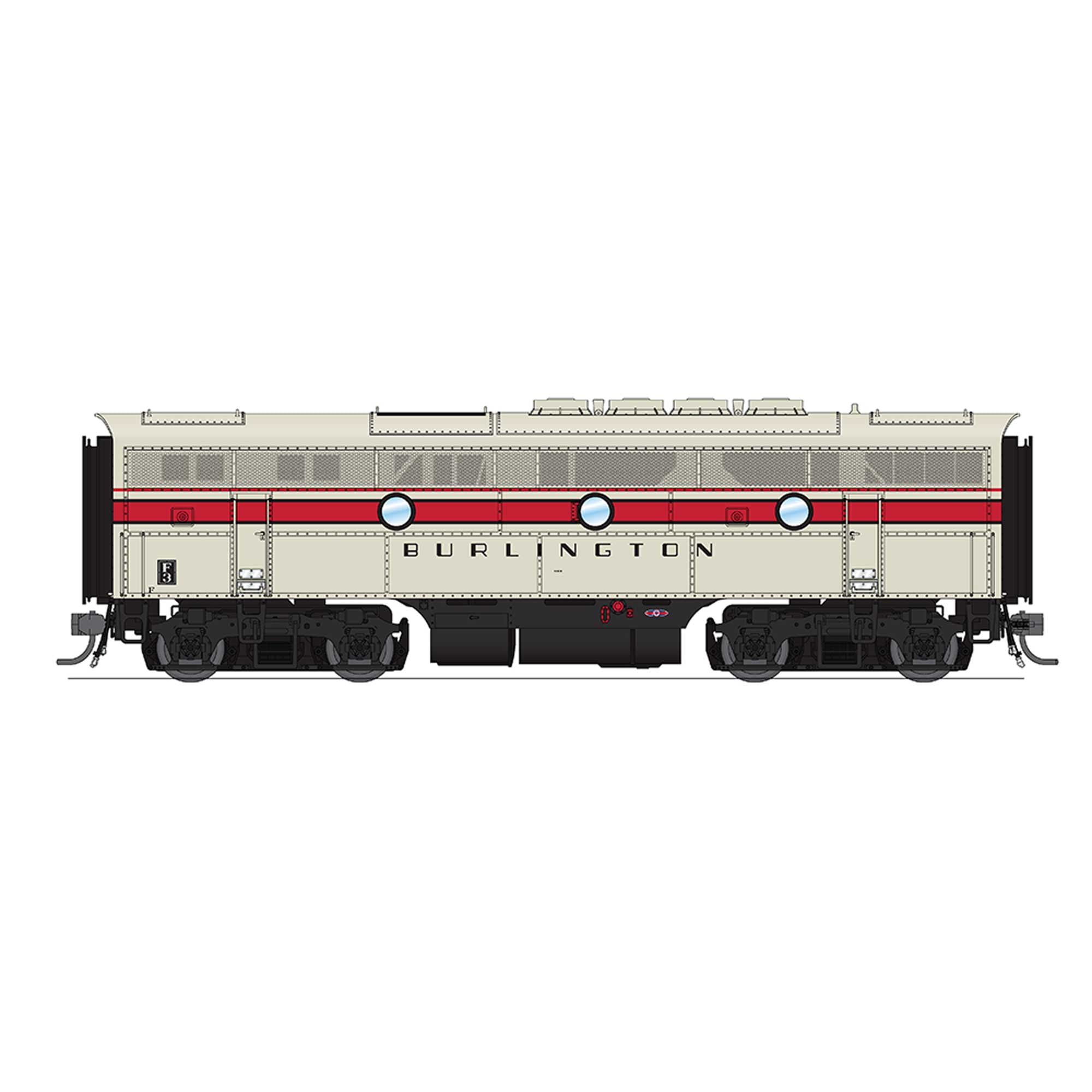 Broadway Limited Imports NYA HO F3B Phase IIa w DCC & Paragon 3 CB&Q #116-C BLI4829 HO ...