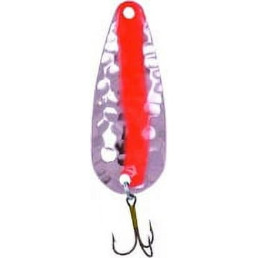 Rainbow Plastic Steelhead Spoon, Red/White Stripe - Walmart.com