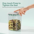 2.2 Qt Pet Food Storage Jar, Stackable One-Touch Opening Container for ...