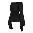 Taiaojing Womens Shirt Elegant Top Long Sleeve Boho Blouse Top Plus