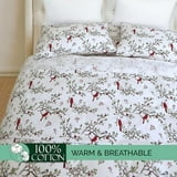 Elegant Comfort - 4 PIECE Holiday Christmas Flannel Cotton Sheet Set ...