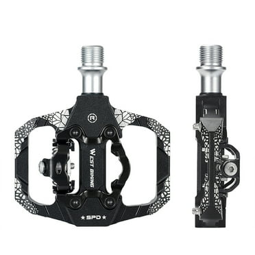 Mountain Bike Pedals - Dual-Sided Clip-in Pedal SPD Clipless Pedals - 3 ...