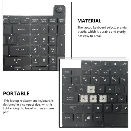 Notebook RGB Backlit Keyboard Backlight plastic; which is durable Input ...