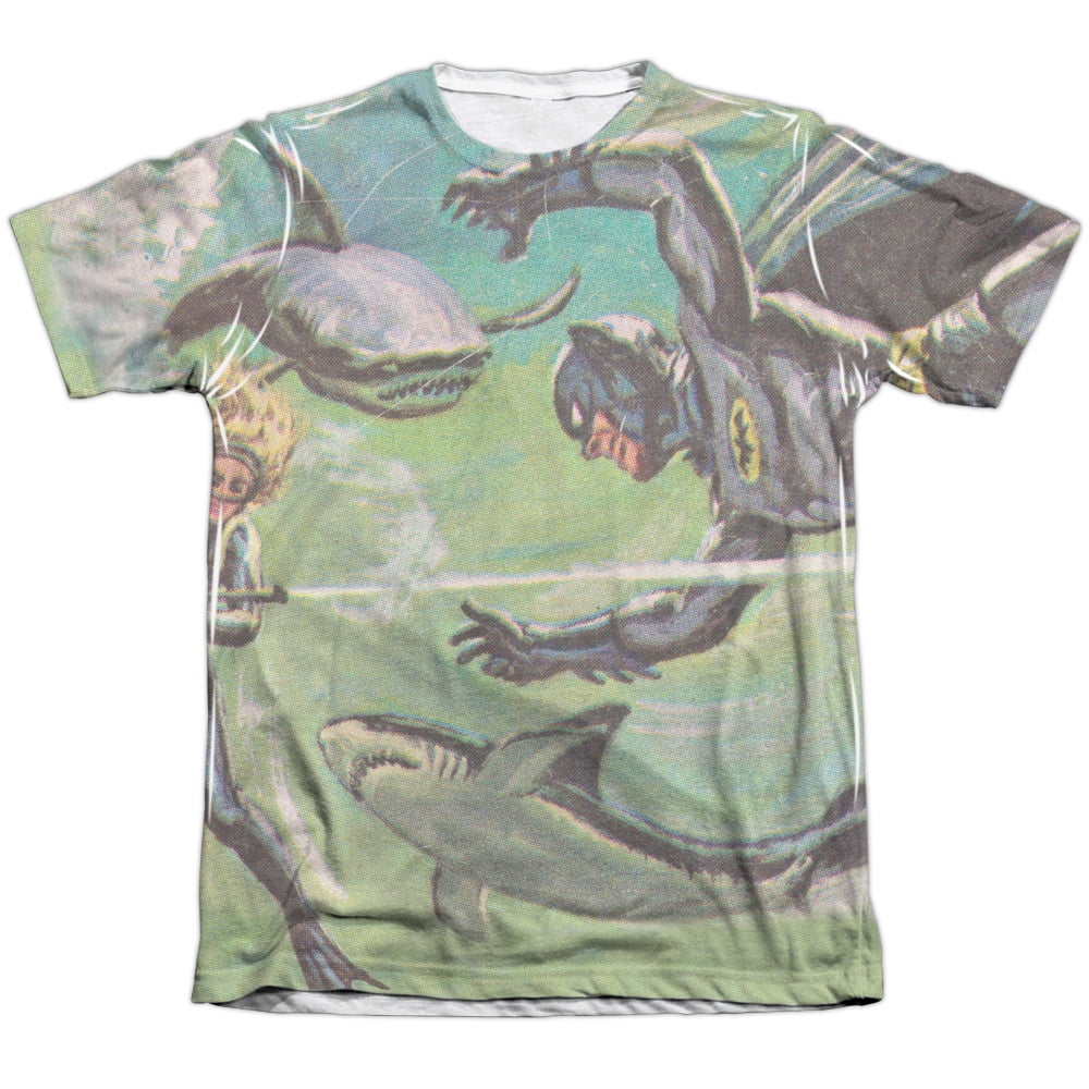 Batman Classic Tv Underwater (Front Back Print) Mens Sublimation Poly ...