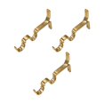 Double Curtain Rod Brackets 1" & 3/4" | 3-Pack | Heavy-Duty Metal ...