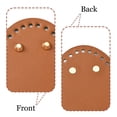 6Pcs 3 Colors PU Leather Oval Bottom for Knitting Bag Women Bags ...