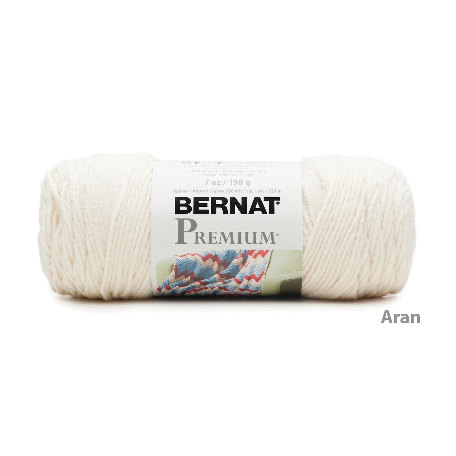 Bernat® Premium™ Yarn, Acrylic #4 Medium, 7oz/198g, 360 Yards, Acrylic ...