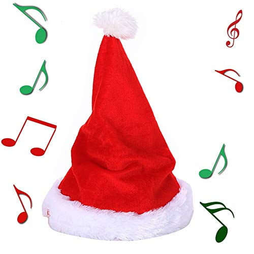 Yansanido Twerking Santa Electric Hat, 13'' Singing Dancing Christmas ...