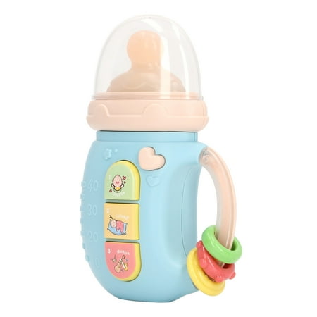 Baby Rattle Toy, Relieve Mood Milk Bottle Toy Electric Food Grade ...