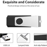 TOPESEL 64GB Flash Drive 2 Pack Thumb Drive Zip Drive USB 2.0 Memory ...
