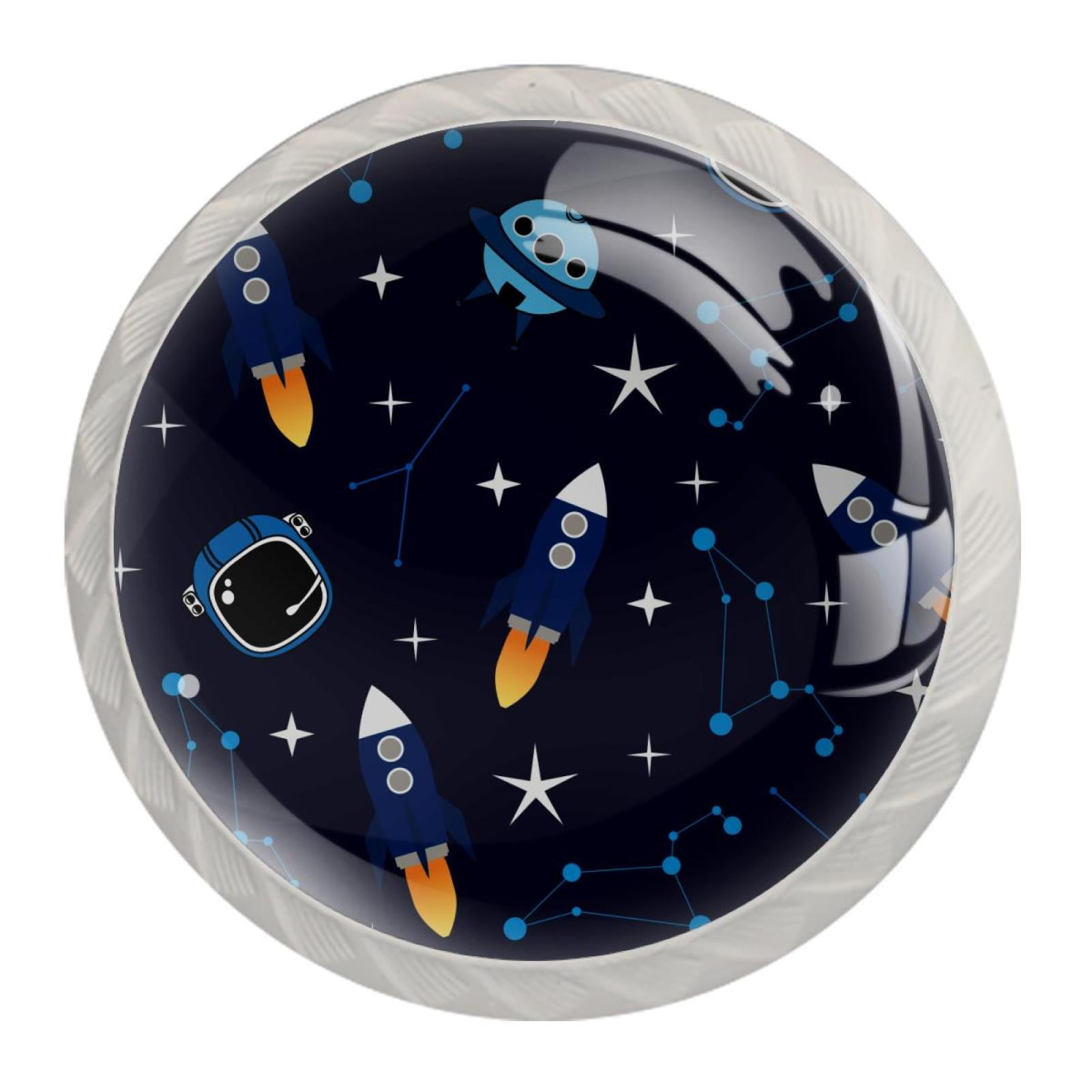 4 Pcs Constellation Rocket Knobs for Kitchen Cabinet Cupboard Dresser ...